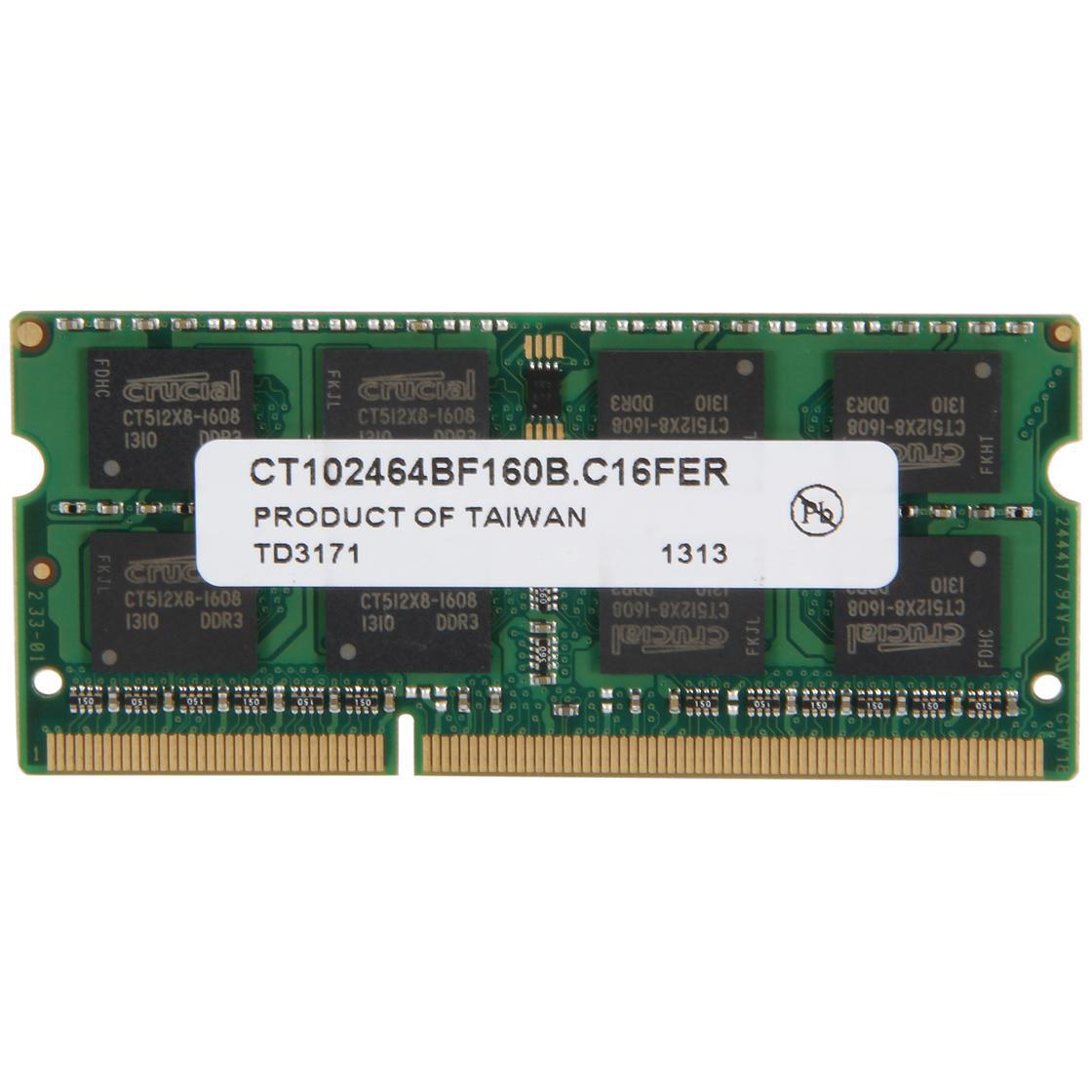 RAM DDR3L Laptop 8GB Crucial 1600MHz PC3L 12800 SODIMM 1 35V RAM DDR3L Laptop 8GB Crucial 1600MHz PC3L 12800 SODIMM 1 35V